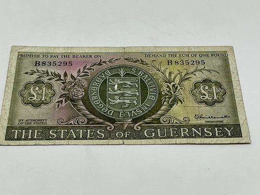The States of Jersey One Pound Note Serial 1969
